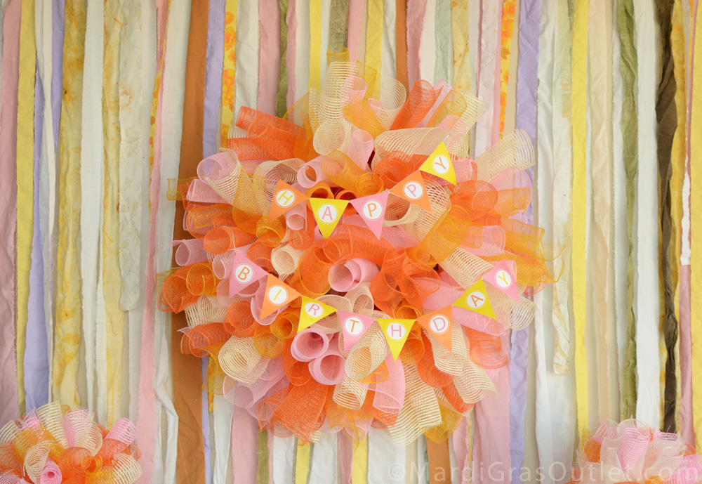Party Ideas by Mardi Gras Outlet: Sweet Summer Party Ideas with Deco Mesh