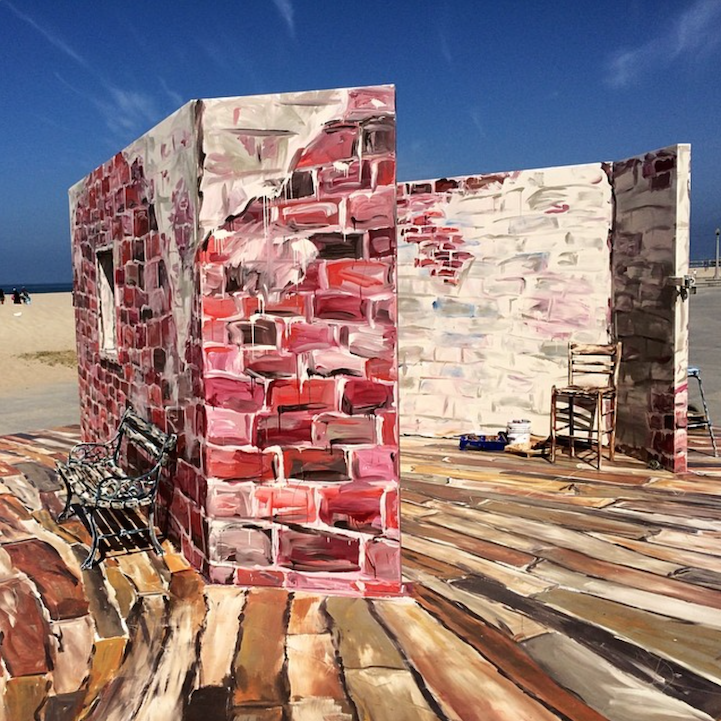 Alexa Meade transforma una habitación en una pintura bidimensional ...