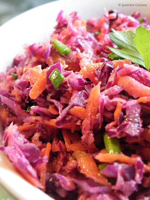 Salade de chou rouge - Jasmine Cuisine