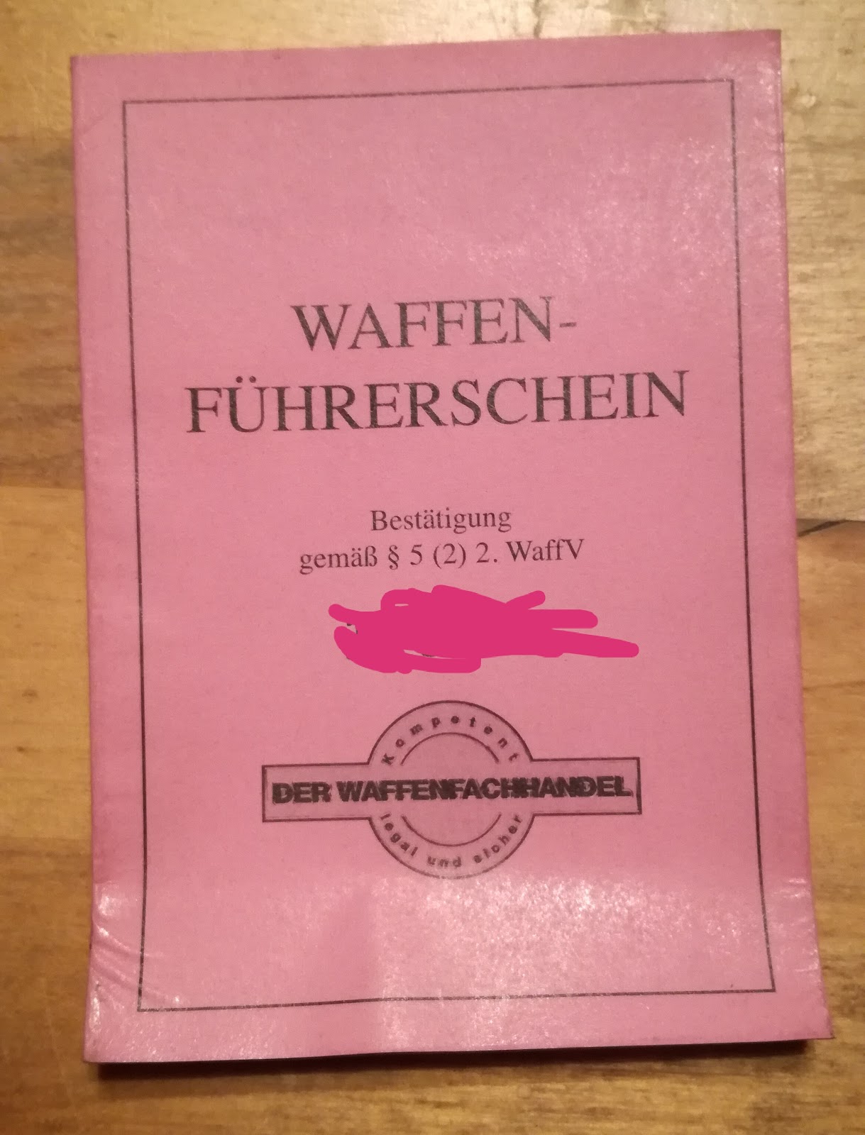 Anyway, moving on ...: Die österreichische Waffenbesitzkarte (Wbk)