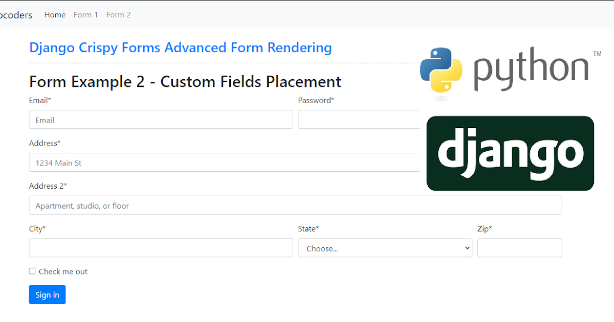 Django Crispy Forms Advanced Form Rendering | Tutorial101
