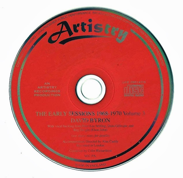 Copycat Cover Records: Artistry release new CD of David Byron sessions