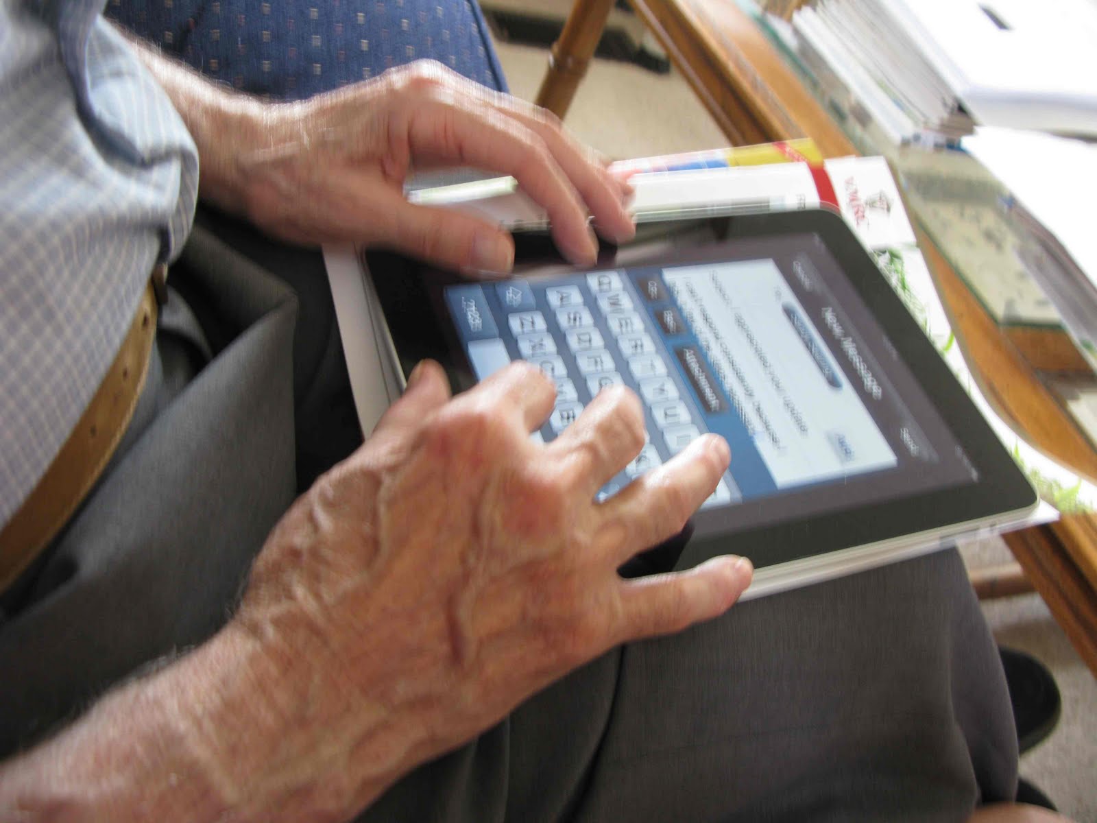 Tablet using Seniors