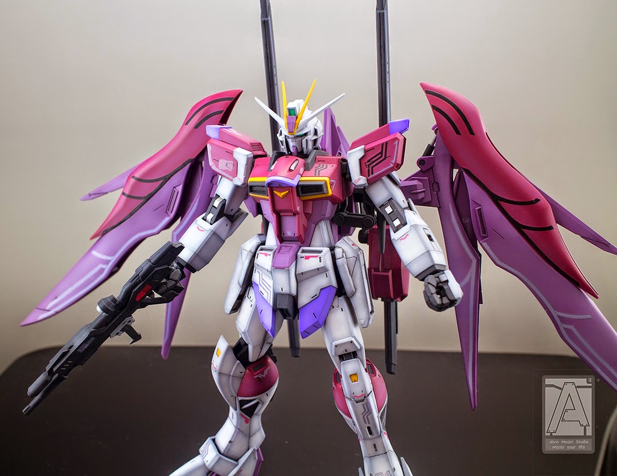Painted Build: MG 1/100 Destiny Impulse Gundam (R)