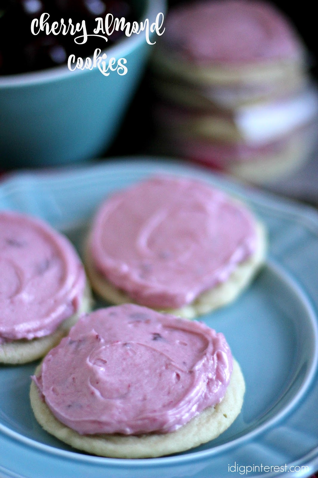 Cherry Almond Cookies - I Dig Pinterest