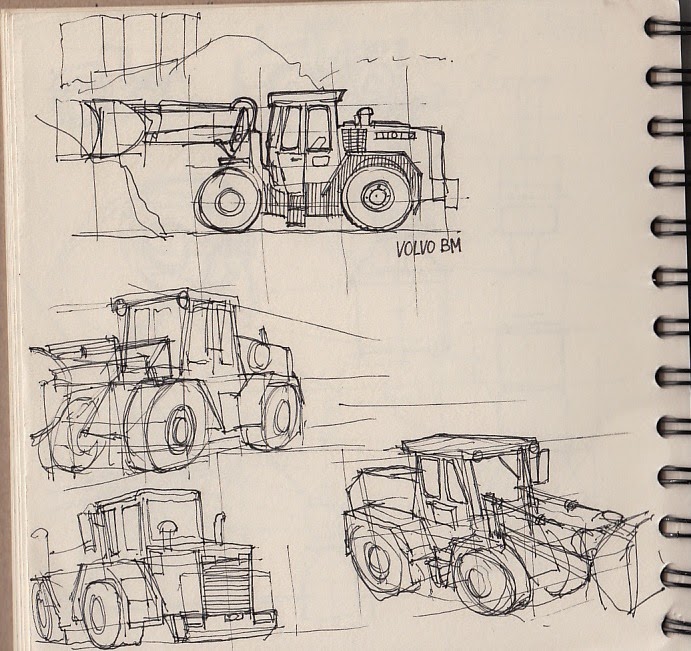 Louis learns to draw: Volvo BM Loader