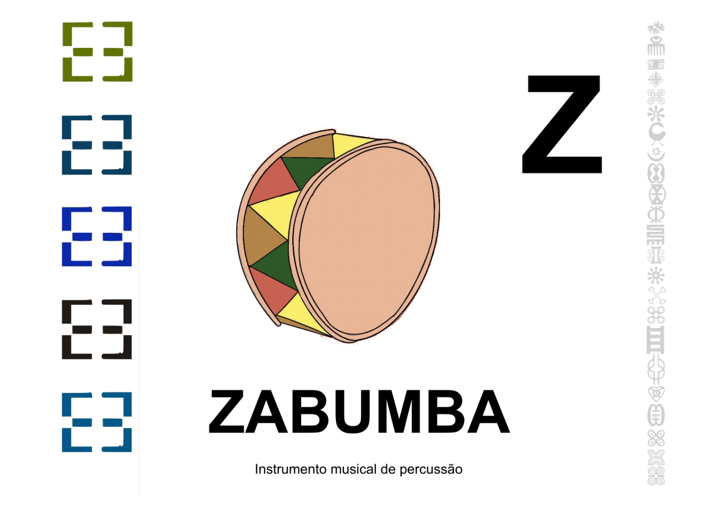 Alfabetário africano Conheça o alfabeto africano com atividades ...