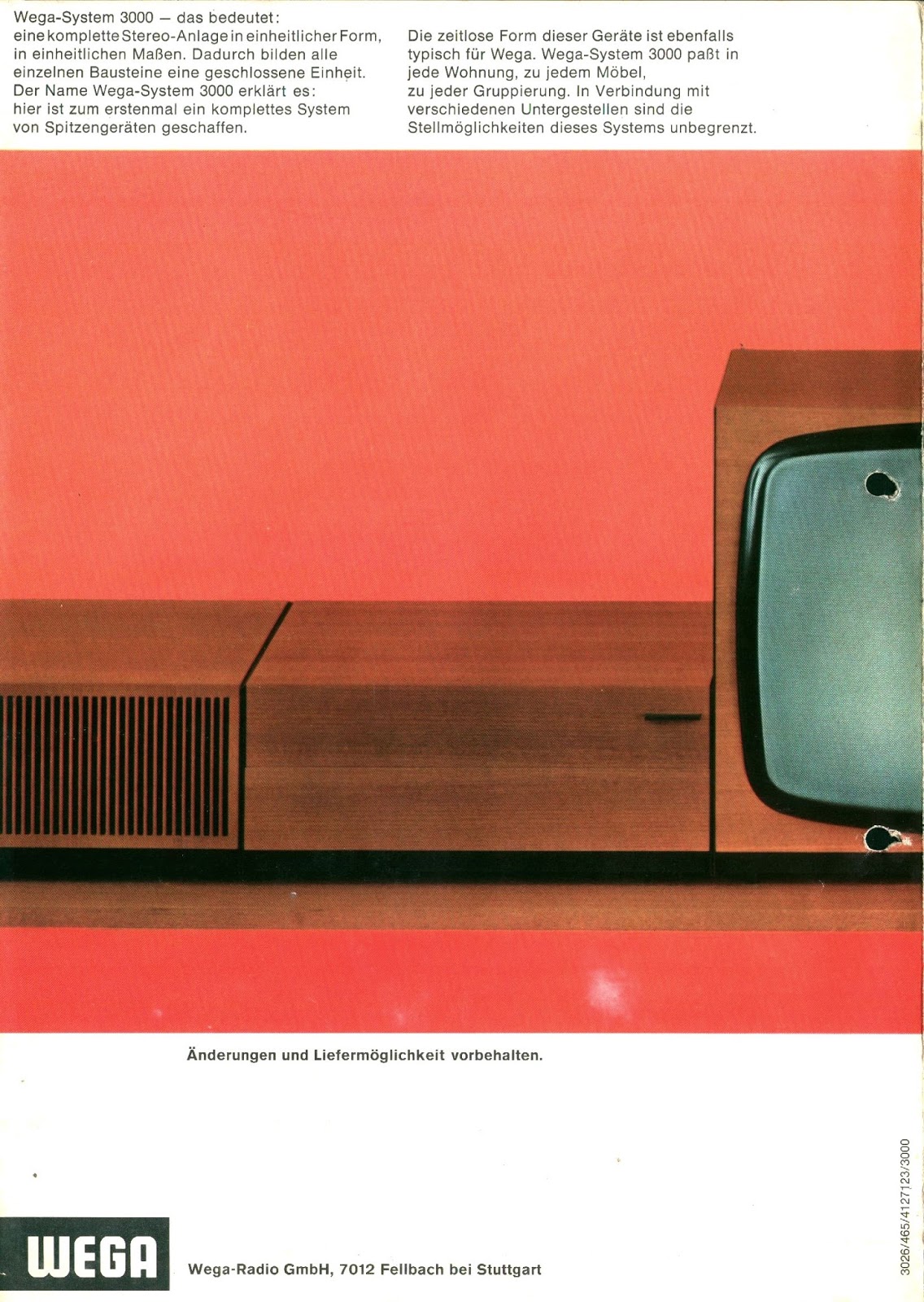 Infrequent Sound [sex.tex] technology: Wega LB3503 [from Wega 3102 Tube ...