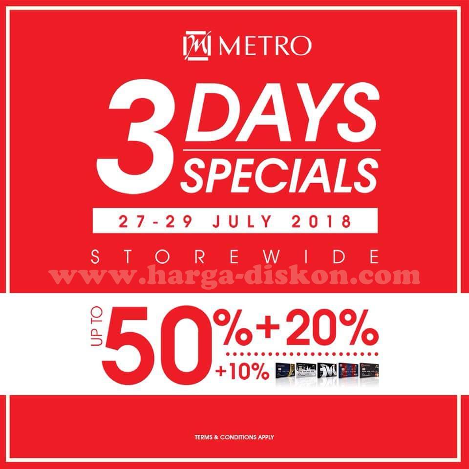Promo METRO Department Store Terbaru 3 Day Specials