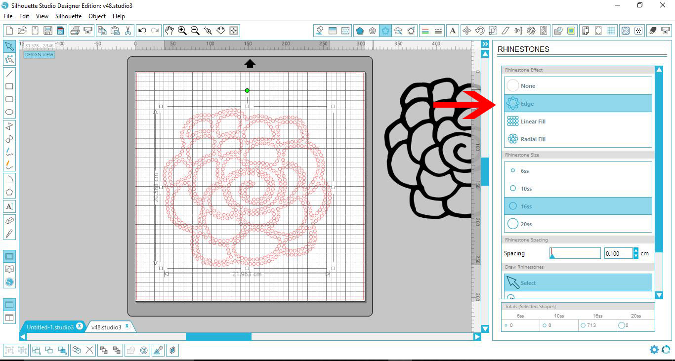 Creating Rhinestone Templates in Silhouette Studio | Design Bundles
