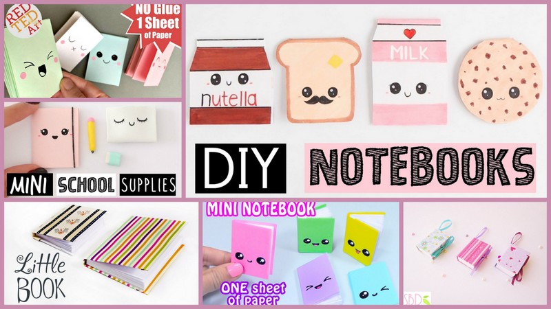 Paper DIY Mini Notebooks