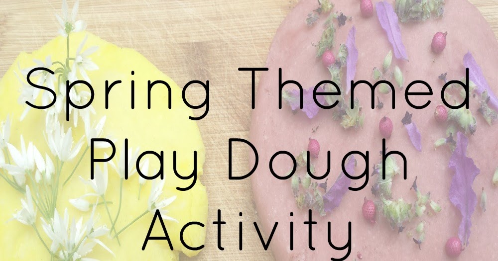 Spring Themed Play Dough - Whimsical Mumblings