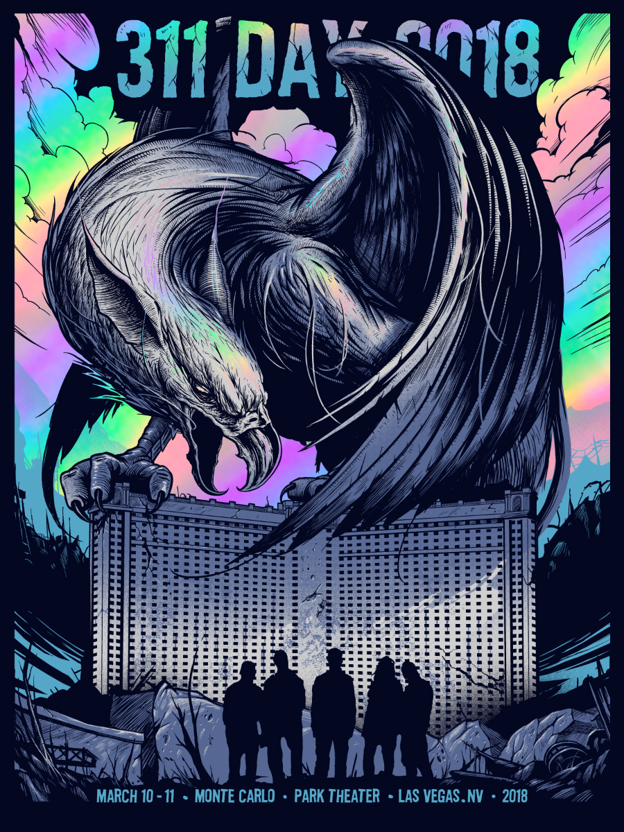 INSIDE THE ROCK POSTER FRAME BLOG: Maxx242 311 Day Las Vegas Posters ...