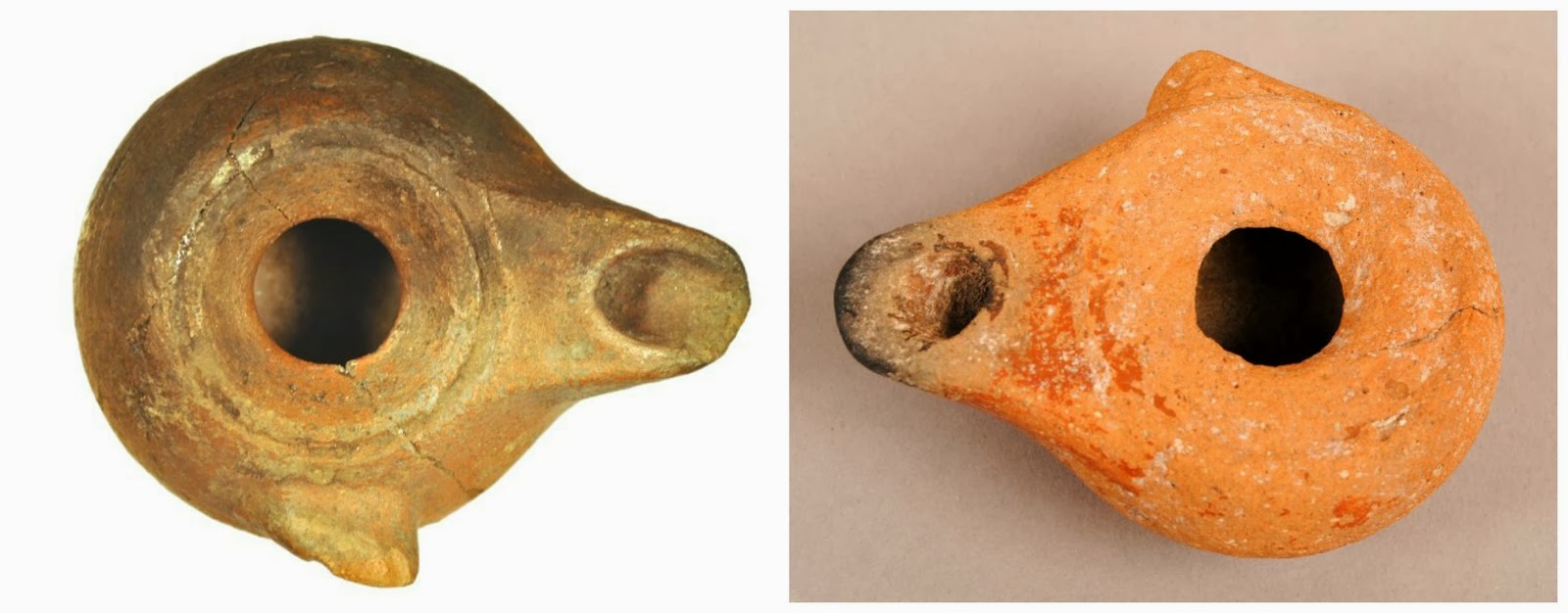 Candil egipcio de cerámica