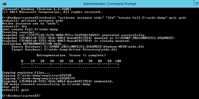 Dumping NTDS.DIT File from Active Directory