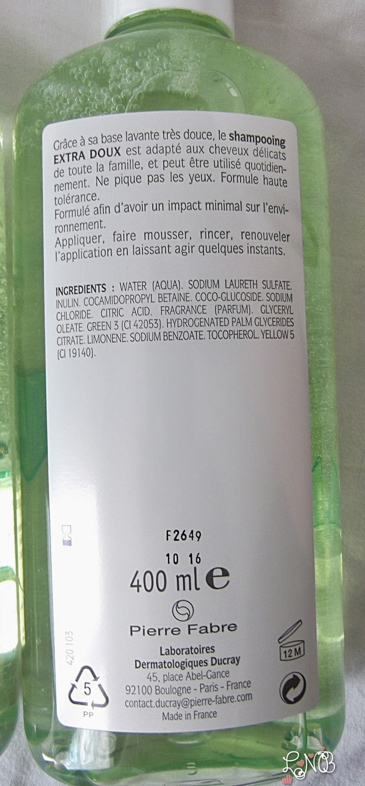 DUCRAY Shampooing Extra Doux Dermo Protecteur . Review Swatches ...