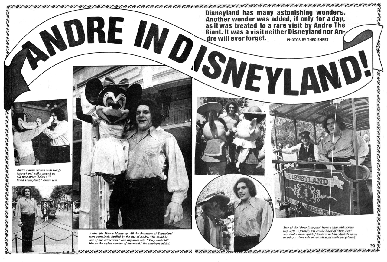 Disney Avenue: Andre the Giant visits Disneyland - 1975