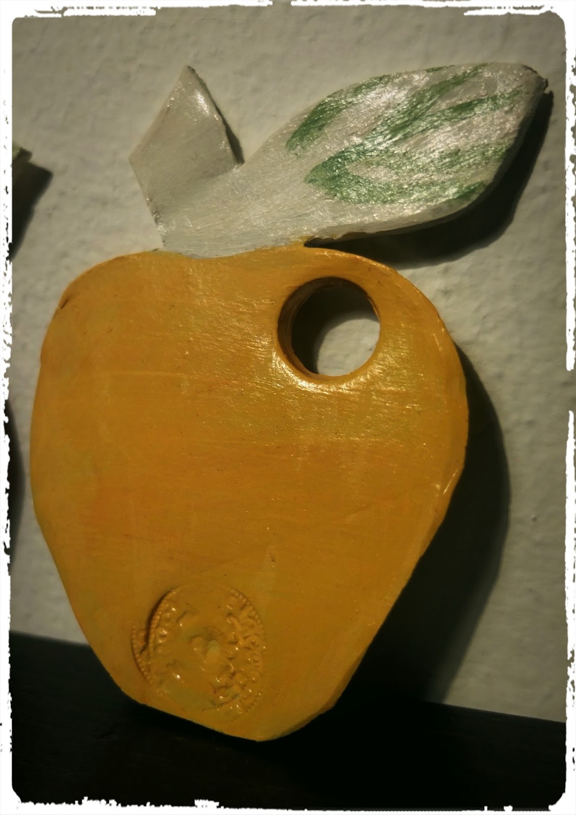 our Jewish little place: Clay Apples festive decor