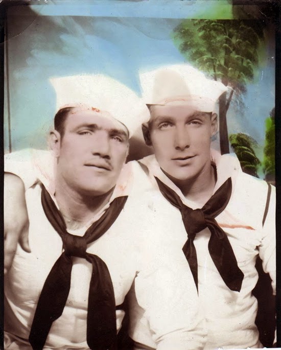 Men in Photobooth ~ Vintage Everyday