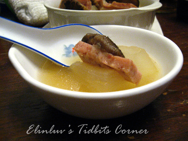 Elinluv's Tidbits Corner: Steamed Winter Melon In Chicken Stock