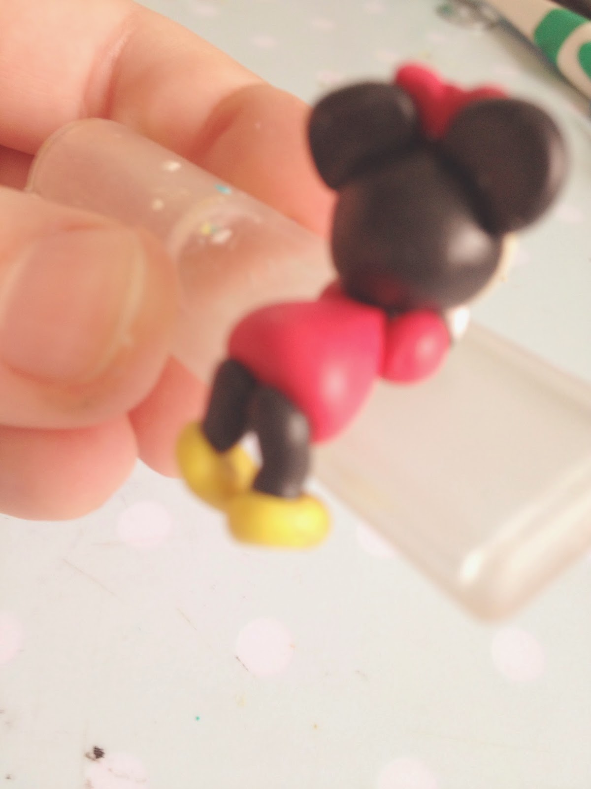 Cute Craftylicious: Minnie Mouse Polymer Clay Tutorial