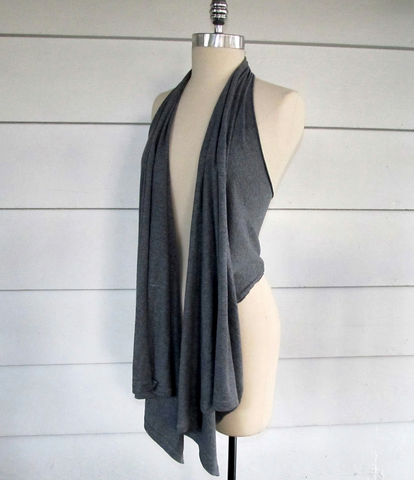 WobiSobi: Re-Style#54, Five Minute Draped Vest #2