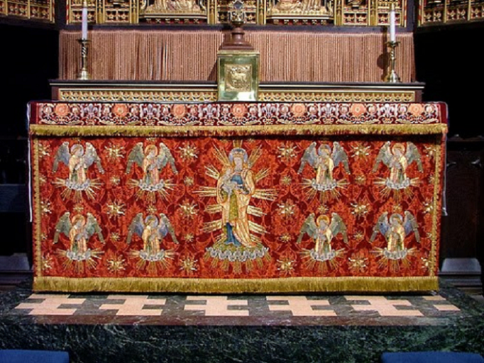 ZEPHYRINUS.: Antependia And Stained-Glass Window Designed By Charles ...