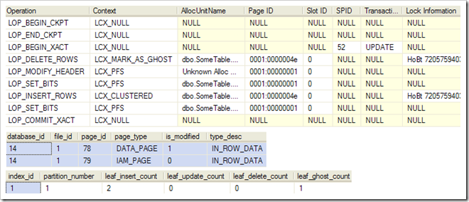 Both columns updated on a clustered table
