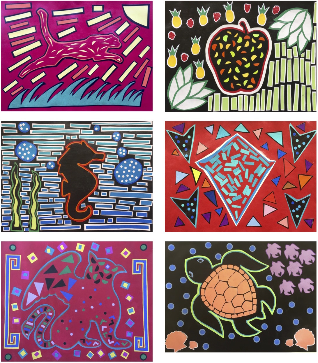 The Rolling Artroom: Mola Inspired Designs (7-12 Grade General Art)