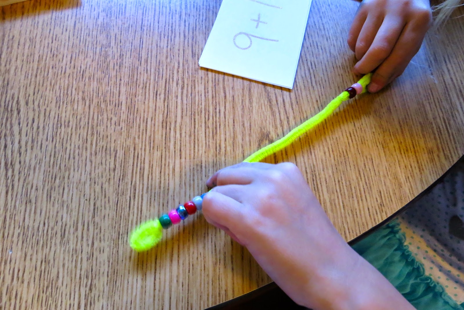 Ms. Sara's Preschool Blog: Learning Station - Pipe Cleaner Addition