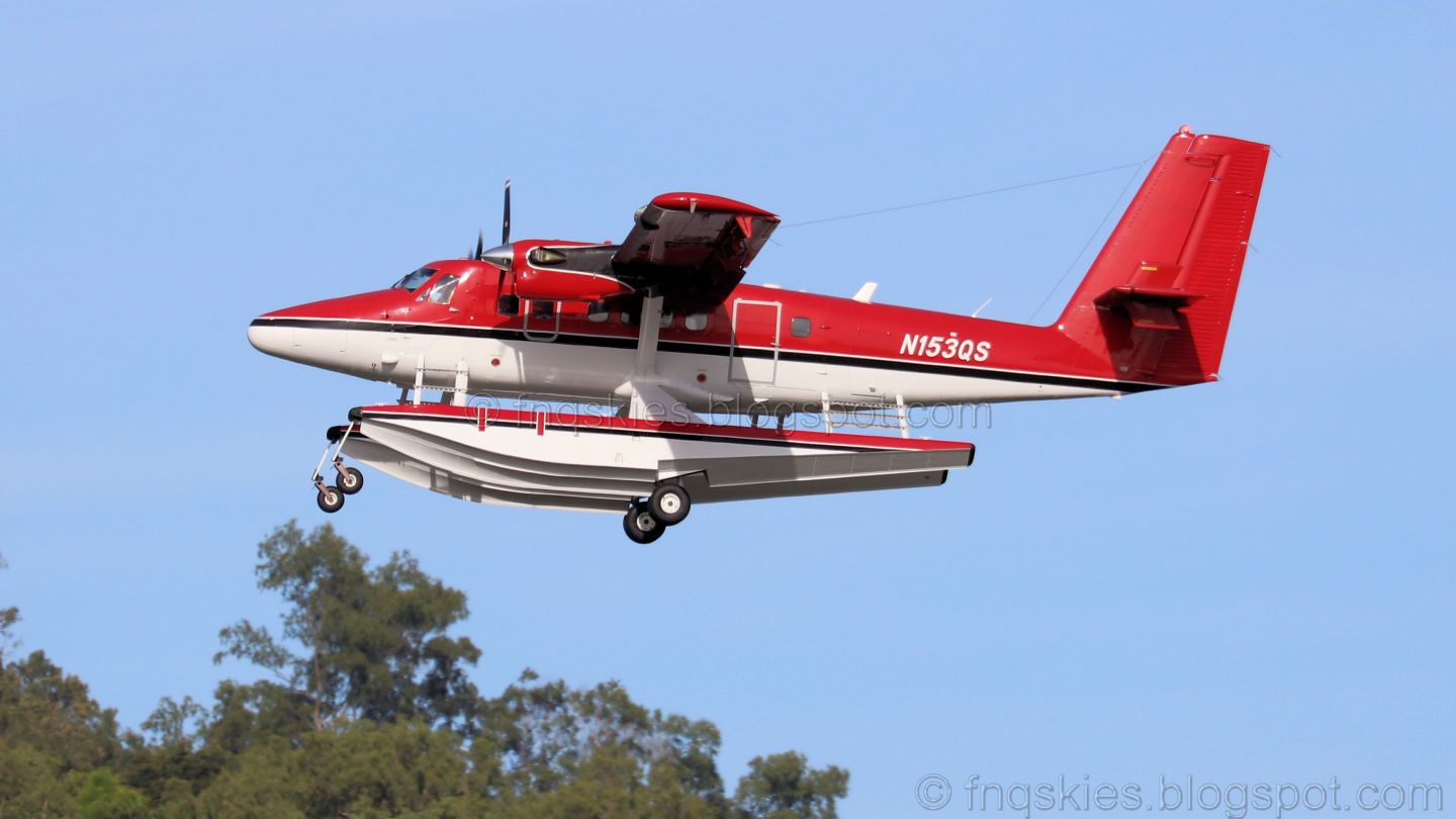 Far North Queensland Skies: Twin Otter DHC-6-400 N153QS departs