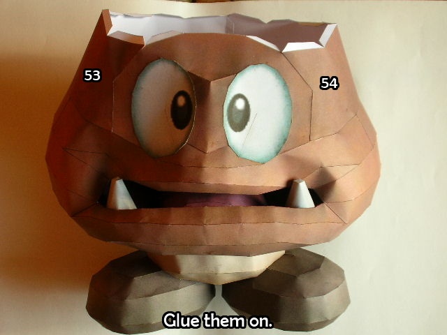 Bibi Leitura : PaperCraft Super Mario - Goomba
