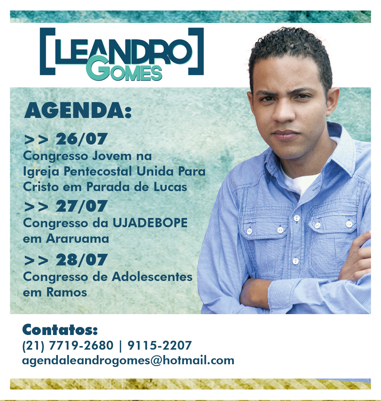 Blog Adoradores: Leandro Gomes cumpre agenda de divulgação e coloca voz ...