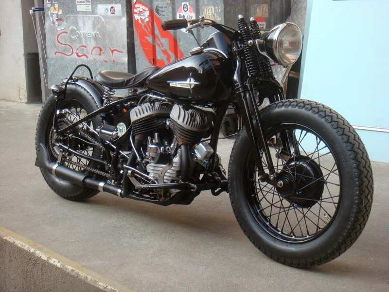 millecavalli LIFESTYLE: Harley Davidson 1942 WLA Bobber from Switzerland