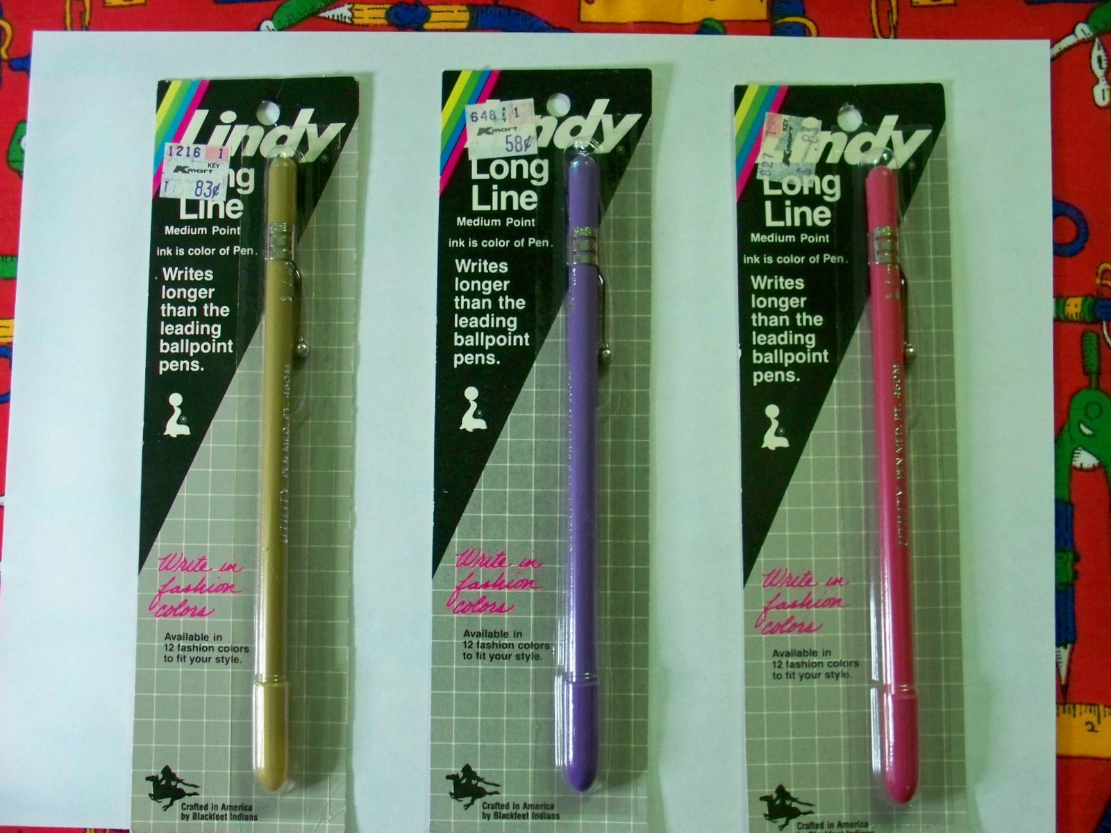 My Supply Room: Blackfeet Indian Lindy Pens