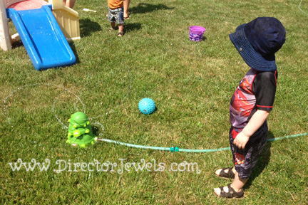 Director Jewels: Backyard Sprinkler Party Fail {Summer Bucket List 2013}