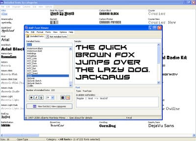Ponto Difusor by Betto Coutinho: Visualizador de Fontes - AMP Font Viewer