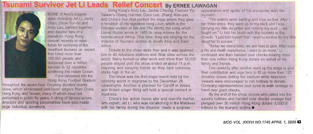 ALAM MO BA 'TO? (Do You Know This?): Flashback: Tsunami Survivor Jet Li ...