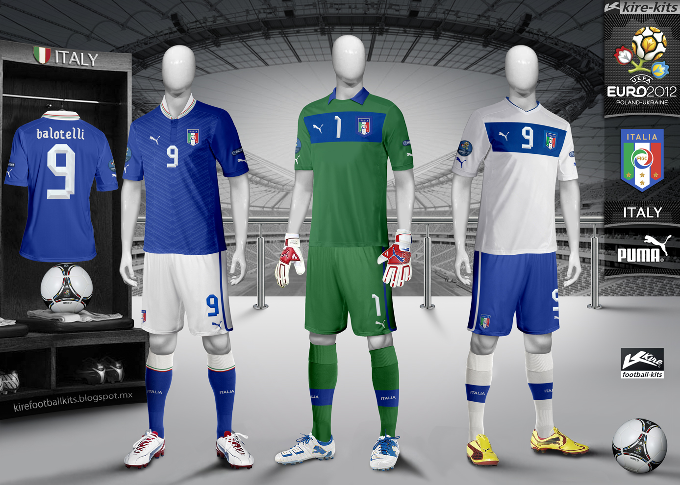 Kire Football Kits: Italy kits Euro 2012