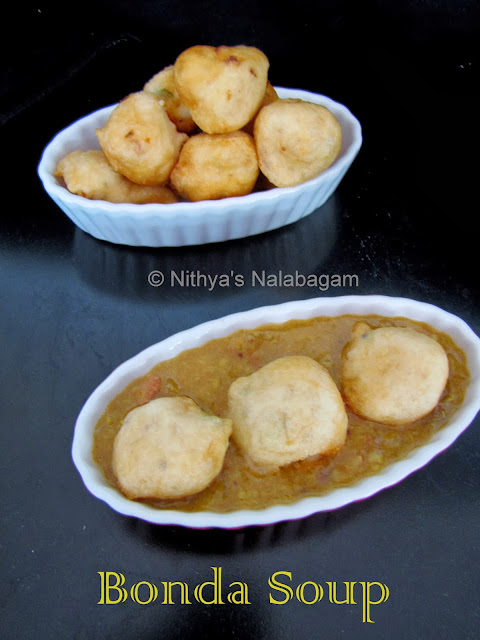 Bonda Soup | step by step pictures |Nithya's Nalabagam