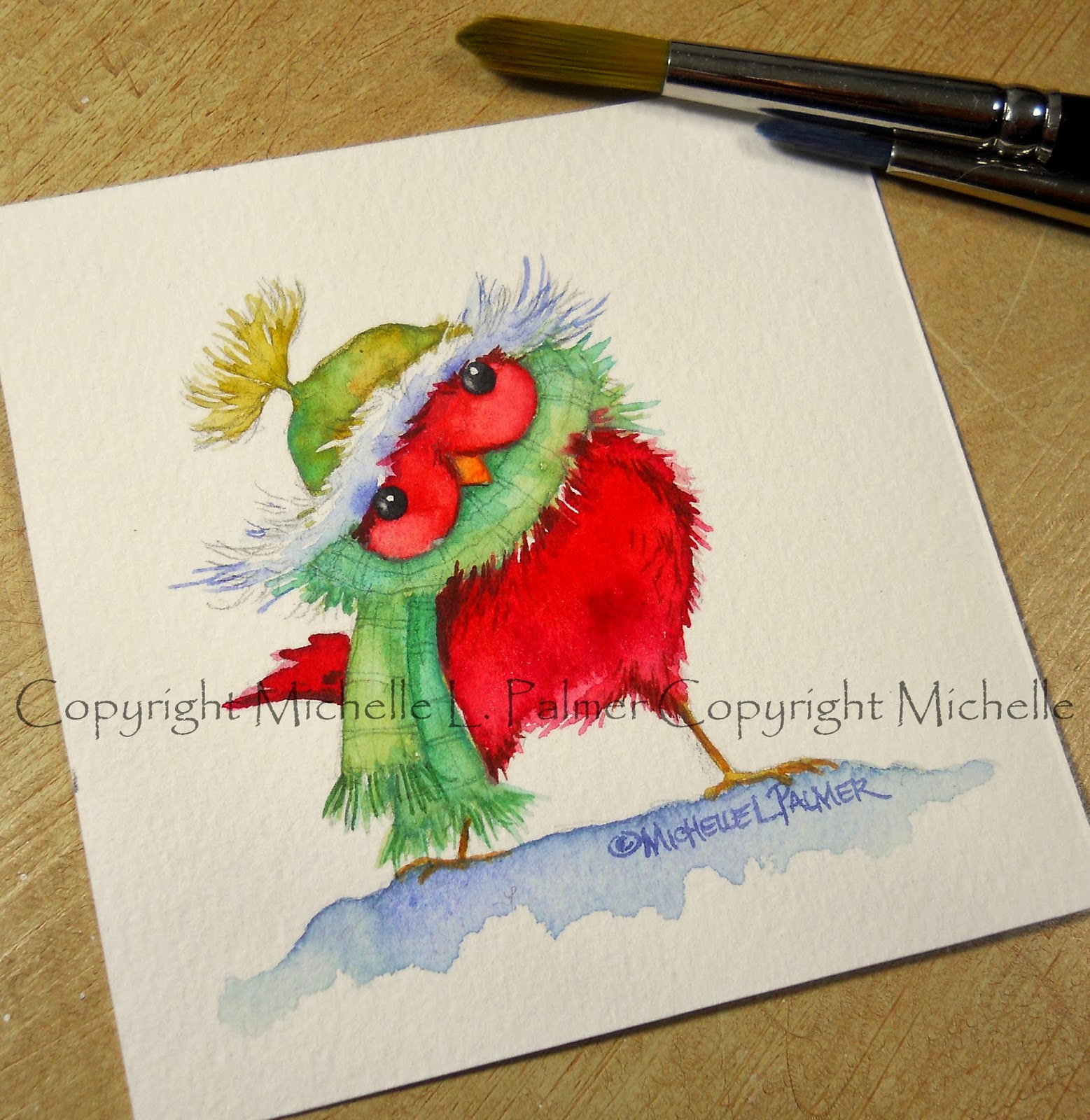 Michelle Palmer: Original watercolors to celebrate all of this snow!