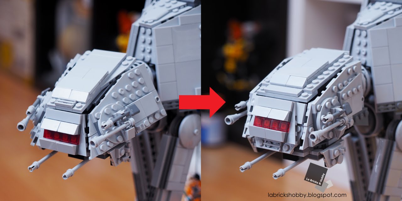 La Bricks & Hobby: Star Wars AT-AT Head Shape Modification
