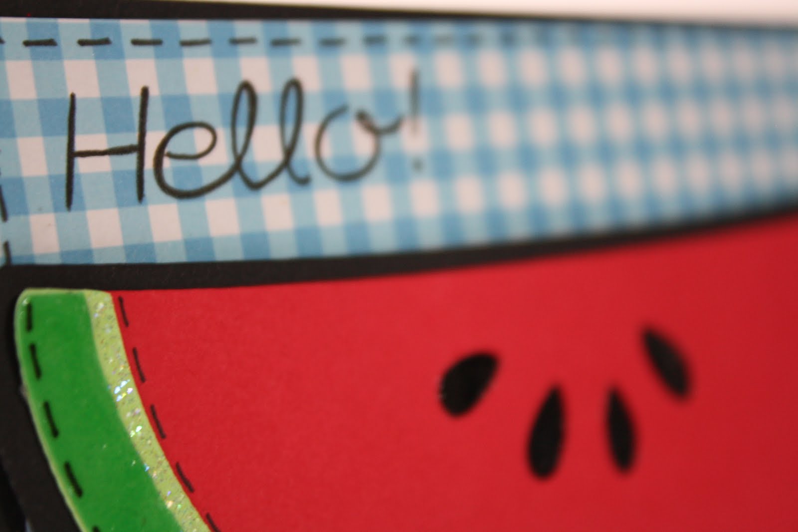 redheaded crafter: Watermelon Card