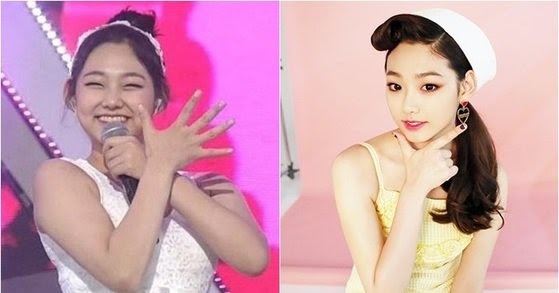 Kang Mina's impressive before and after weight loss in her arms