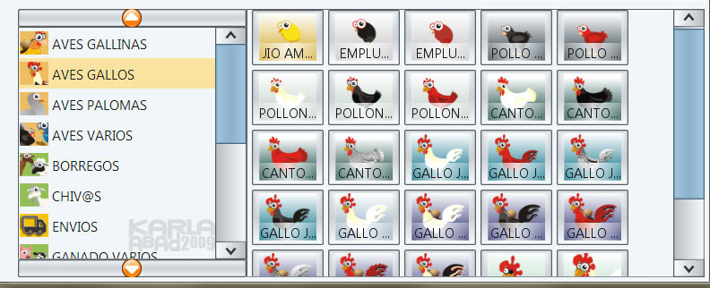 Botones para una terminal punto de venta