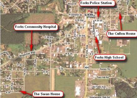 Twilighters Cullen Black: Mapas de los lugares importantes en Forks ...
