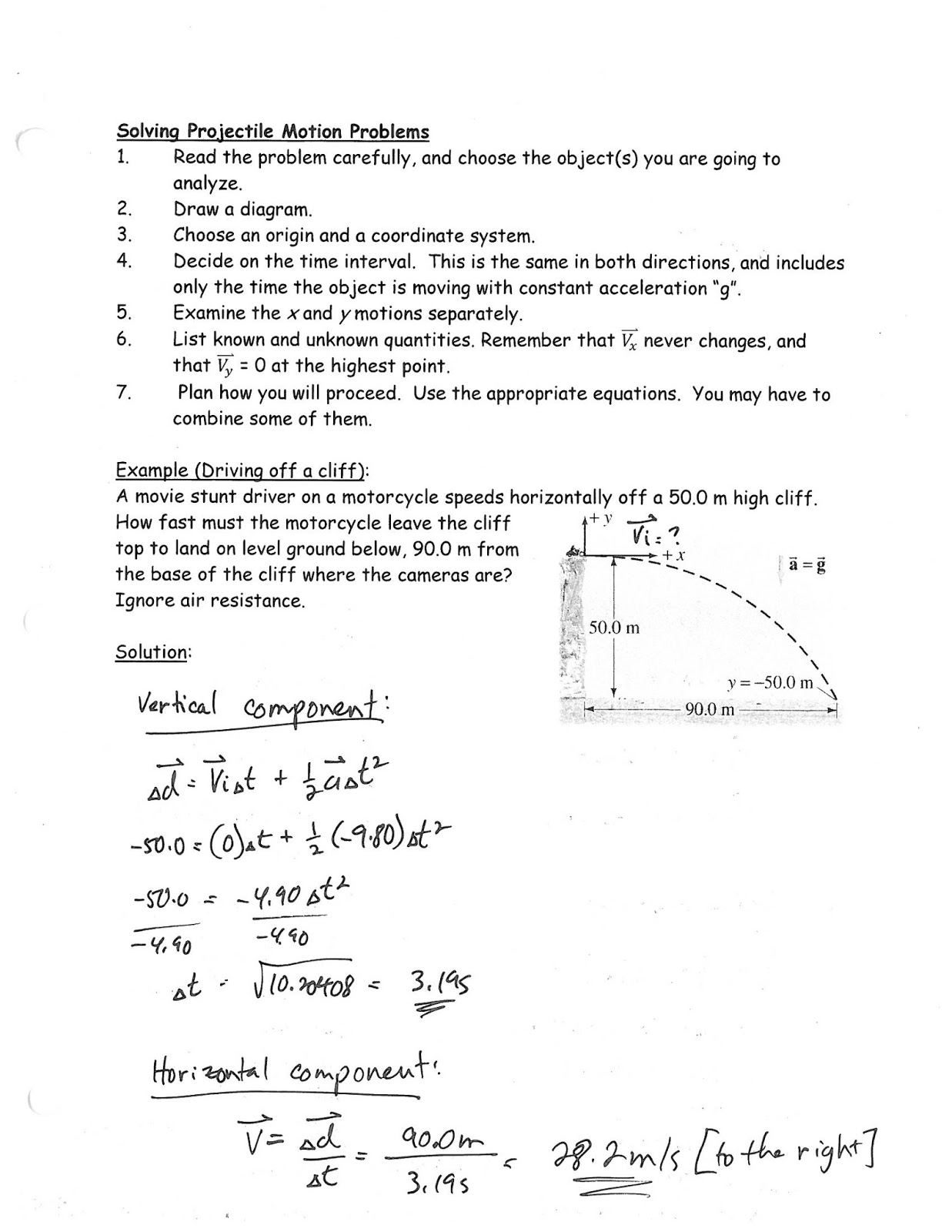 Mr. Kasprick's Physics 30 Class: FM1: Analyze motion in one- and two ...