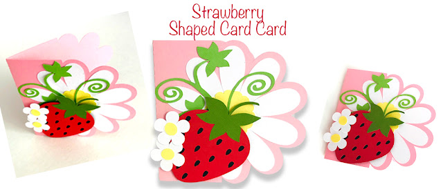 Strawberry Shaped Card - Paper Closet Designs