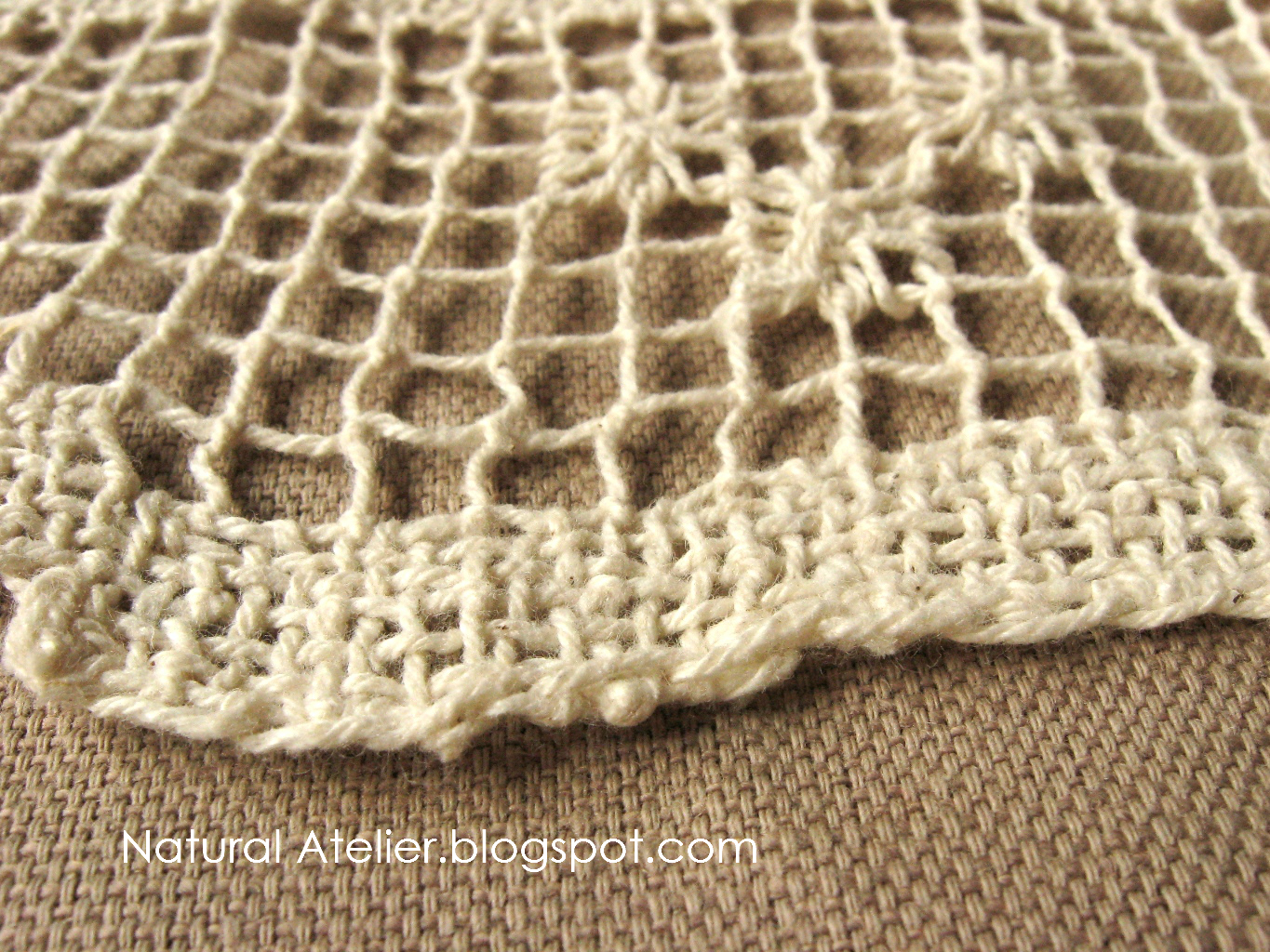 Ewa in the Garden: Luxury hand knotted pure linen tablecloth...