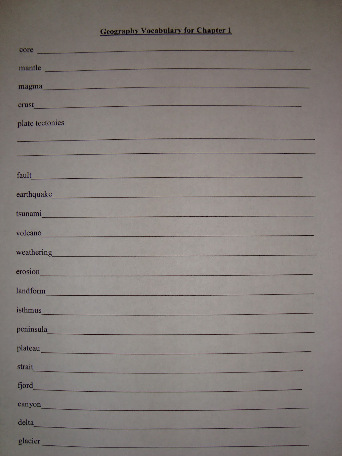 5th and Fabulous: Vocab Lab